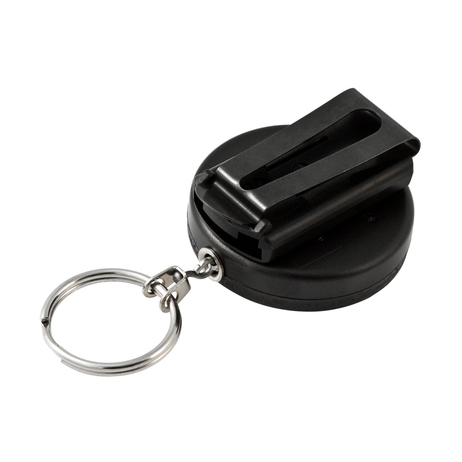 ORIGINAL Retractable Keychain in Vintage Chrome or Vinyl Black – KEY-BAK