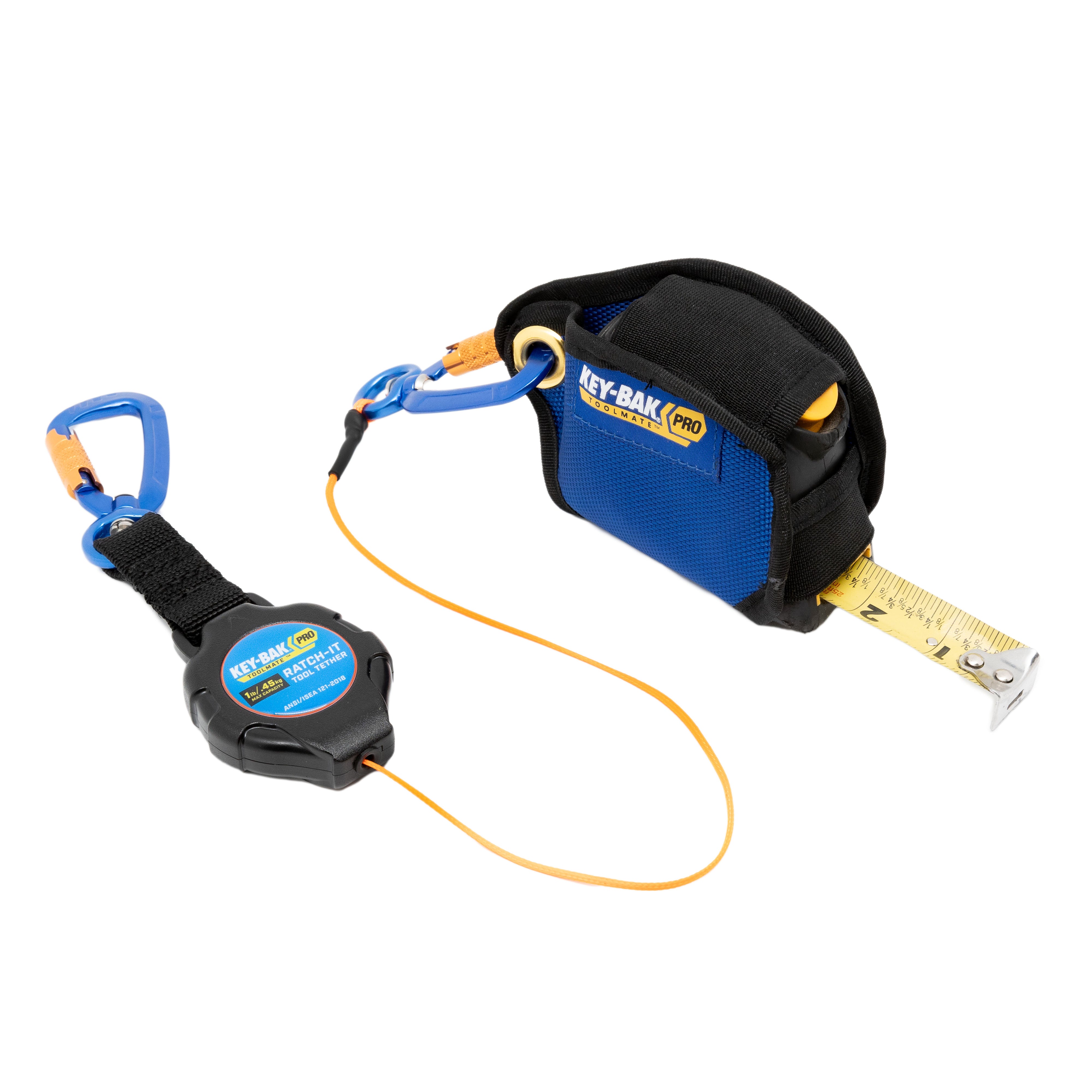KEY-BAK Pro 1lb ToolMate Retractable Tool Tether Lanyard and Tape Meas