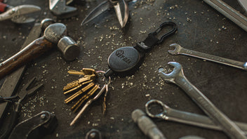 KEY-BAK SECURIT Heavy Duty Retractable Carabiner Keychain