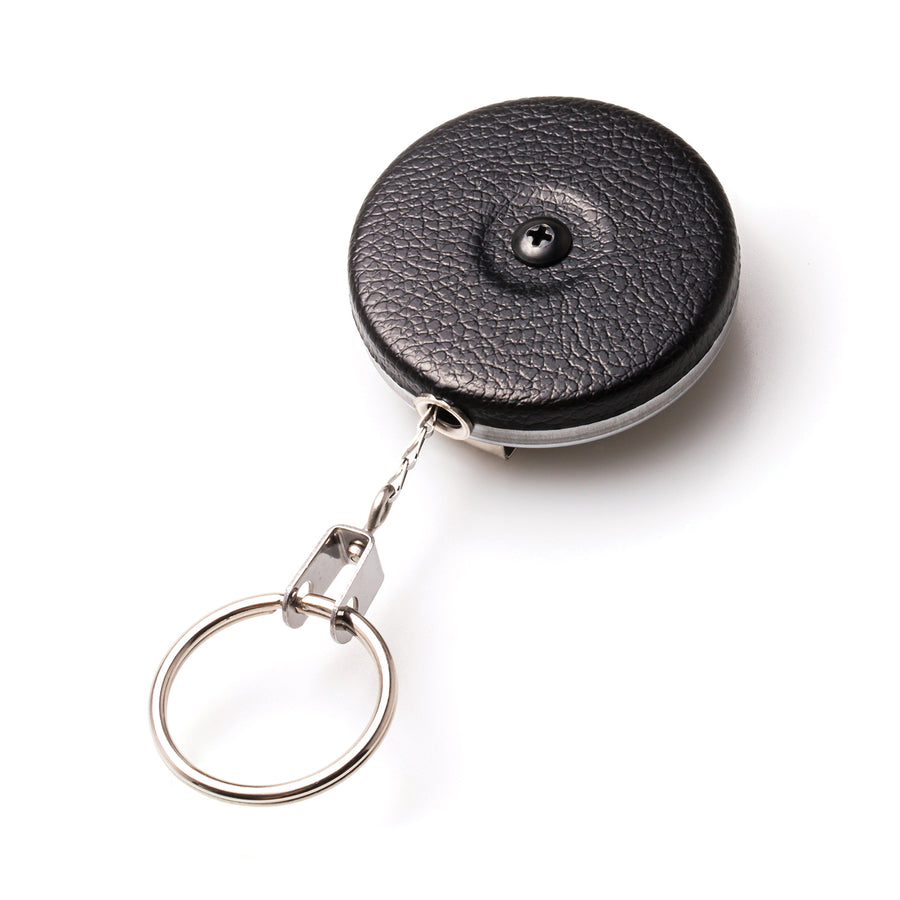 ORIGINAL Retractable Keychain in Vintage Chrome or Vinyl Black – KEY-BAK
