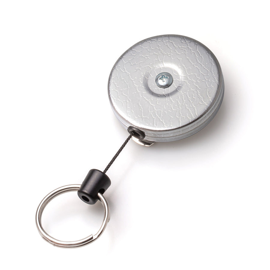 ORIGINAL Retractable Keychain in Vintage Chrome or Vinyl Black – KEY-BAK